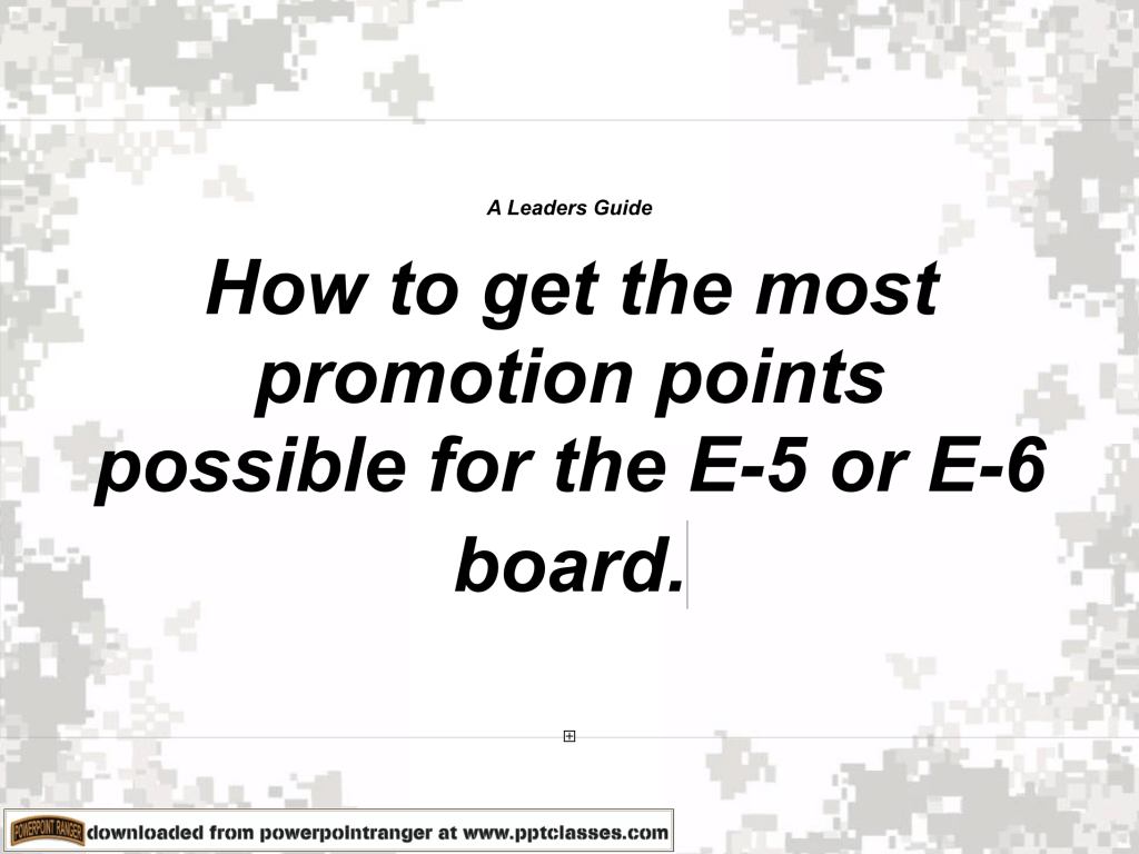 Downloads Archive - PowerPoint Ranger, Pre-made Military PPT Classes