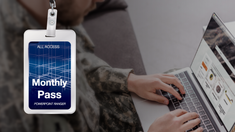 Monthly Subscription - PowerPoint Ranger, Pre-made Military PPT Classes