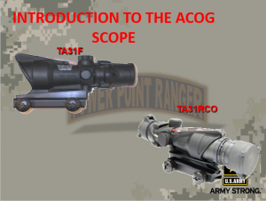 ACOG Introduction - PowerPoint Ranger, Pre-made Military PPT Classes