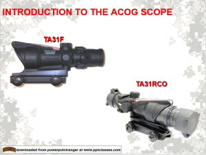 ACOG Training - PowerPoint Ranger, Pre-made Military PPT Classes