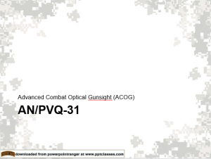 AN/PVQ-31A & B ACOG, (USMC RCO) - PowerPoint Ranger, Pre-made Military ...