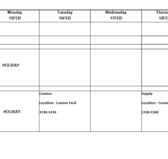 Cyclic Inventory PowerPoint Ranger Pre made Military PPT Classes