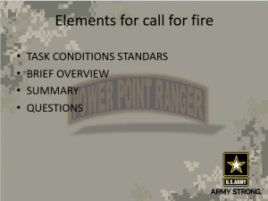 Elements for Call for Fire - PowerPoint Ranger, Pre-made Military PPT ...