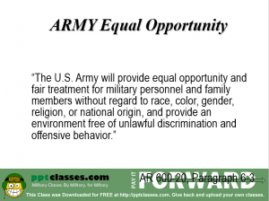 Equal Opportunity Version III - PowerPoint Ranger, Pre-made Military ...