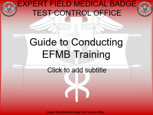 Guide to Conducting EFMB Training Version II - PowerPoint Ranger, Pre ...