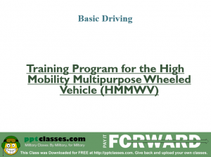 HMMWV Driver Training - PowerPoint Ranger, Pre-made Military PPT Classes