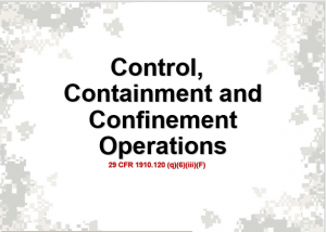 HazMat Control Containment Confinement Operations - PowerPoint Ranger ...