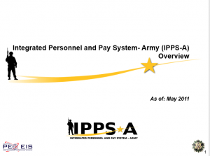 Integrated Personnel and Pay System (IPSS-A) Overview(Army ...
