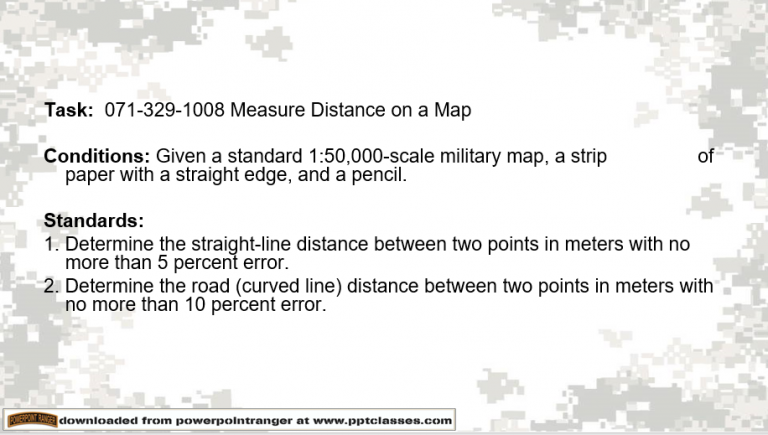 071-COM-1008 (Measure Distance on a Map) - PowerPoint Ranger, Pre-made ...