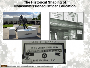 NCO Education System History - PowerPoint Ranger, Pre-made Military PPT ...