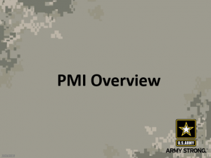 PMI Overview - PowerPoint Ranger, Pre-made Military PPT Classes