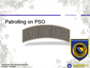 Patrolling, PSO (Coalition) - PowerPoint Ranger, Pre-made Military PPT ...