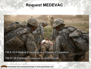 Request MEDEVAC - PowerPoint Ranger, Pre-made Military PPT Classes