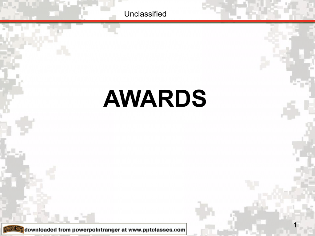 Awards - PowerPoint Ranger, Pre-made Military PPT Classes