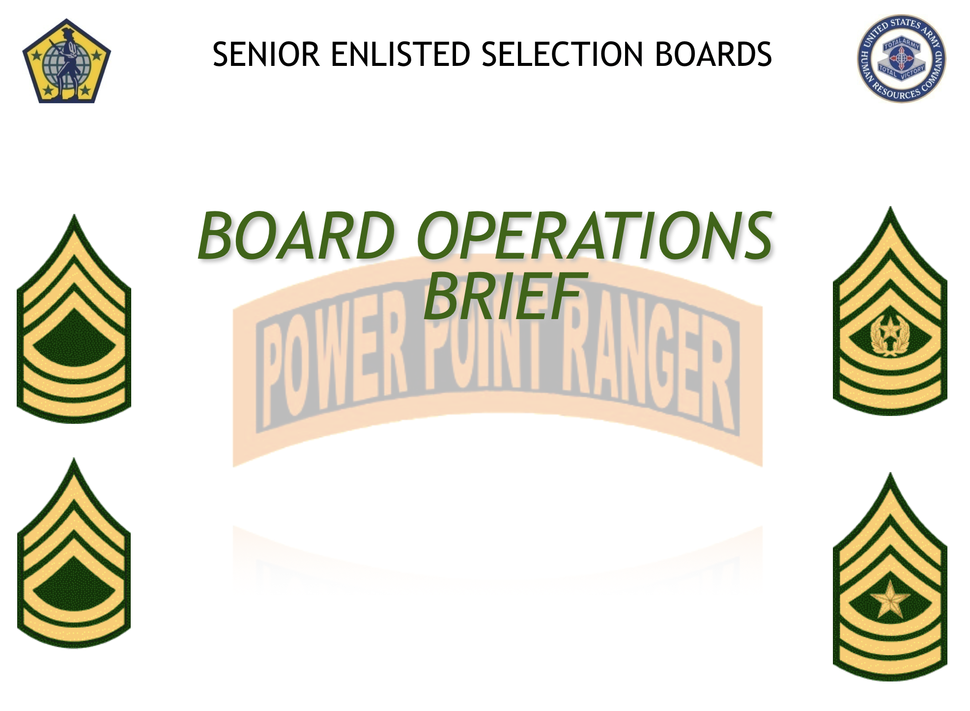 Centralized Enlisted Boards - PowerPoint Ranger, Pre-made Military PPT ...