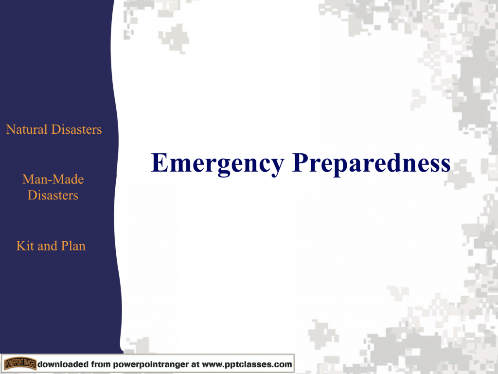 Emergency Preparedness - PowerPoint Ranger, Pre-made Military PPT Classes