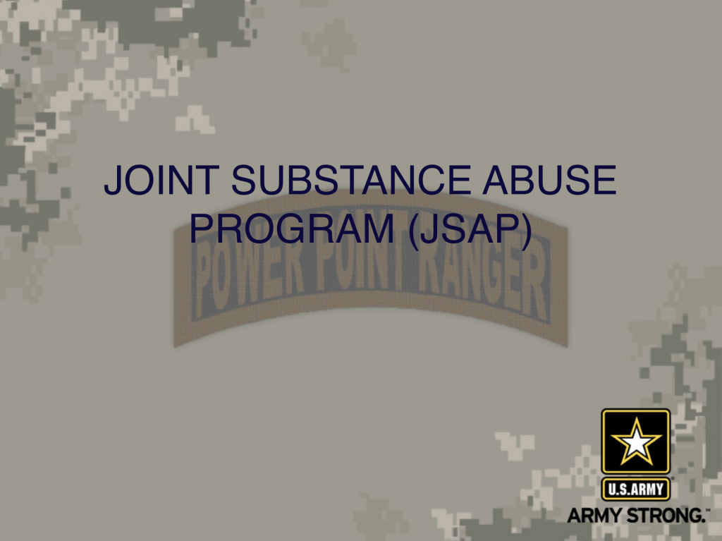 Joint Substance and Abuse - PowerPoint Ranger, Pre-made Military PPT ...