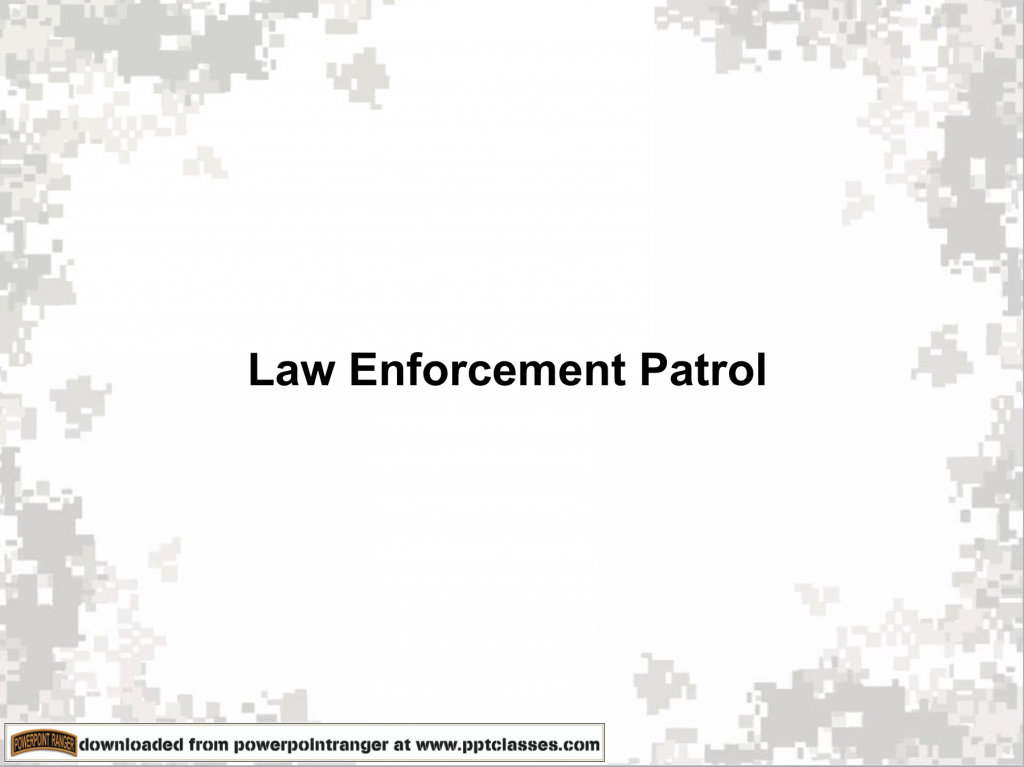 Military Police - PowerPoint Ranger, Pre-made Military PPT Classes