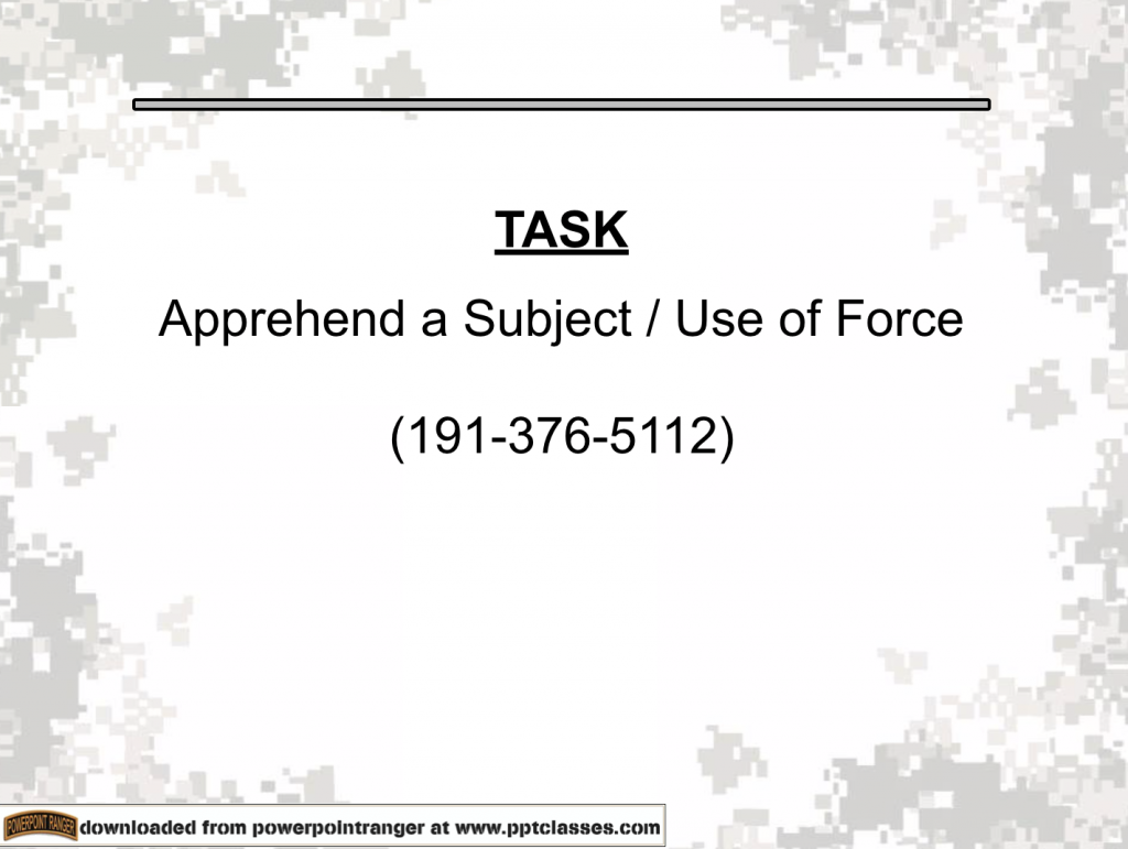 Military Police - PowerPoint Ranger, Pre-made Military PPT Classes