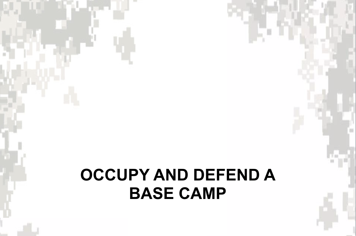 Occupy and Defend a Base Camp - PowerPoint Ranger, Pre-made Military ...