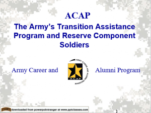 Transition Assistance Program and Reserve Component Soldiers ...