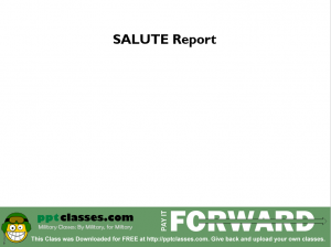 Report Intel using SALUTE - PowerPoint Ranger, Pre-made Military PPT ...