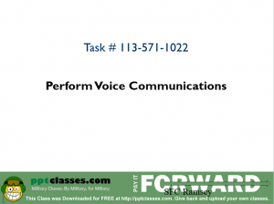 113-571-1022 (Perform Voice Communications) - PowerPoint Ranger, Pre ...