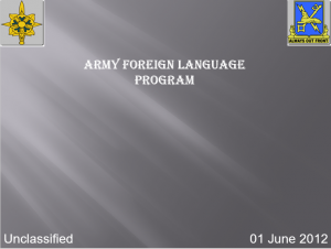 Army Language Program - PowerPoint Ranger, Pre-made Military PPT Classes