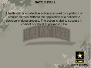 Battle Drills - PowerPoint Ranger, Pre-made Military PPT Classes