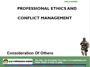 Conflict Management - PowerPoint Ranger, Pre-made Military PPT Classes
