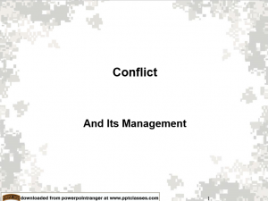 Conflict Resolutions - PowerPoint Ranger, Pre-made Military PPT Classes