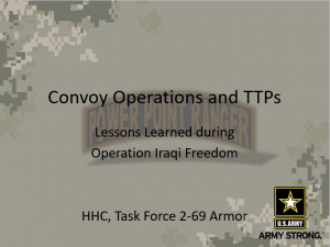 Convoy TTPs - PowerPoint Ranger, Pre-made Military PPT Classes