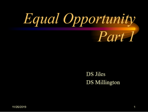 Equal Opportunity - PowerPoint Ranger, Pre-made Military PPT Classes