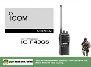 ICOM User Training - PowerPoint Ranger, Pre-made Military PPT Classes