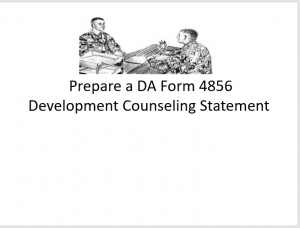 Prepare a DA Form 4856 - PowerPoint Ranger, Pre-made Military PPT Classes