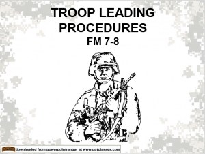 Troop Leading Procedures Version II - PowerPoint Ranger, Pre-made ...